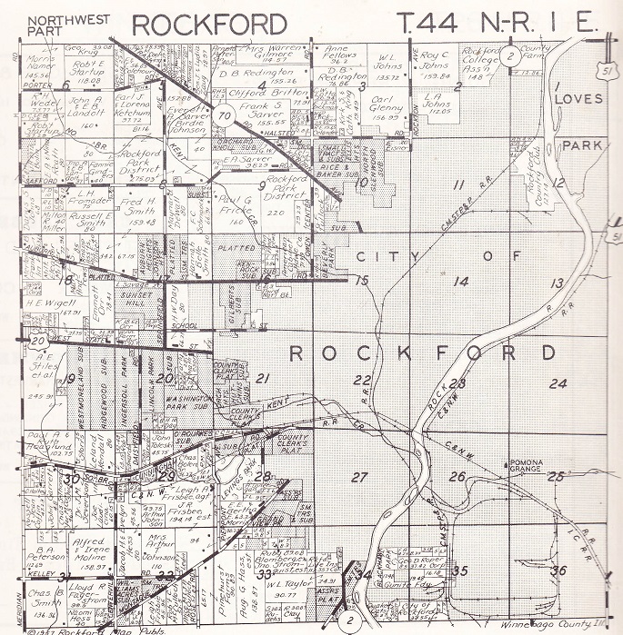 Rockford Township Farm Plat Map North West 1957 RPL s Local History rockford-township-farm-plat-map-north-west-1957-rpl-s-local-history